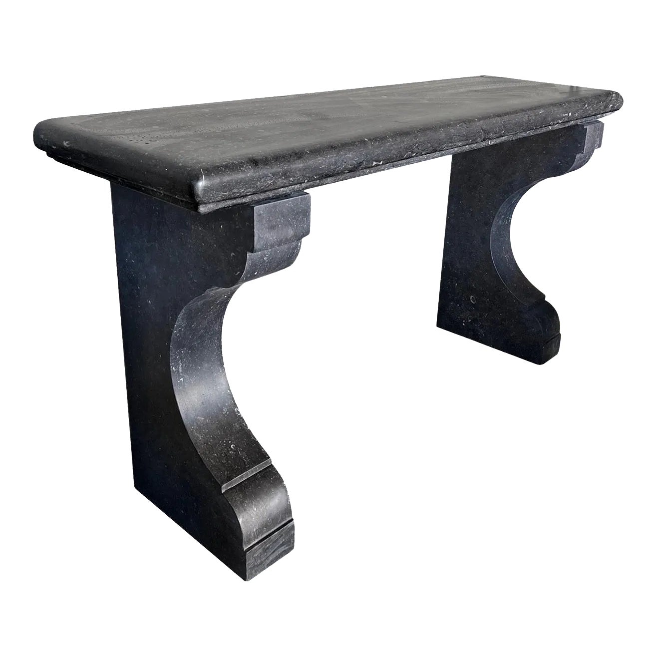 Belgian Carved Bluestone Neoclassical Style Indoor/Outdoor Wall Console ...