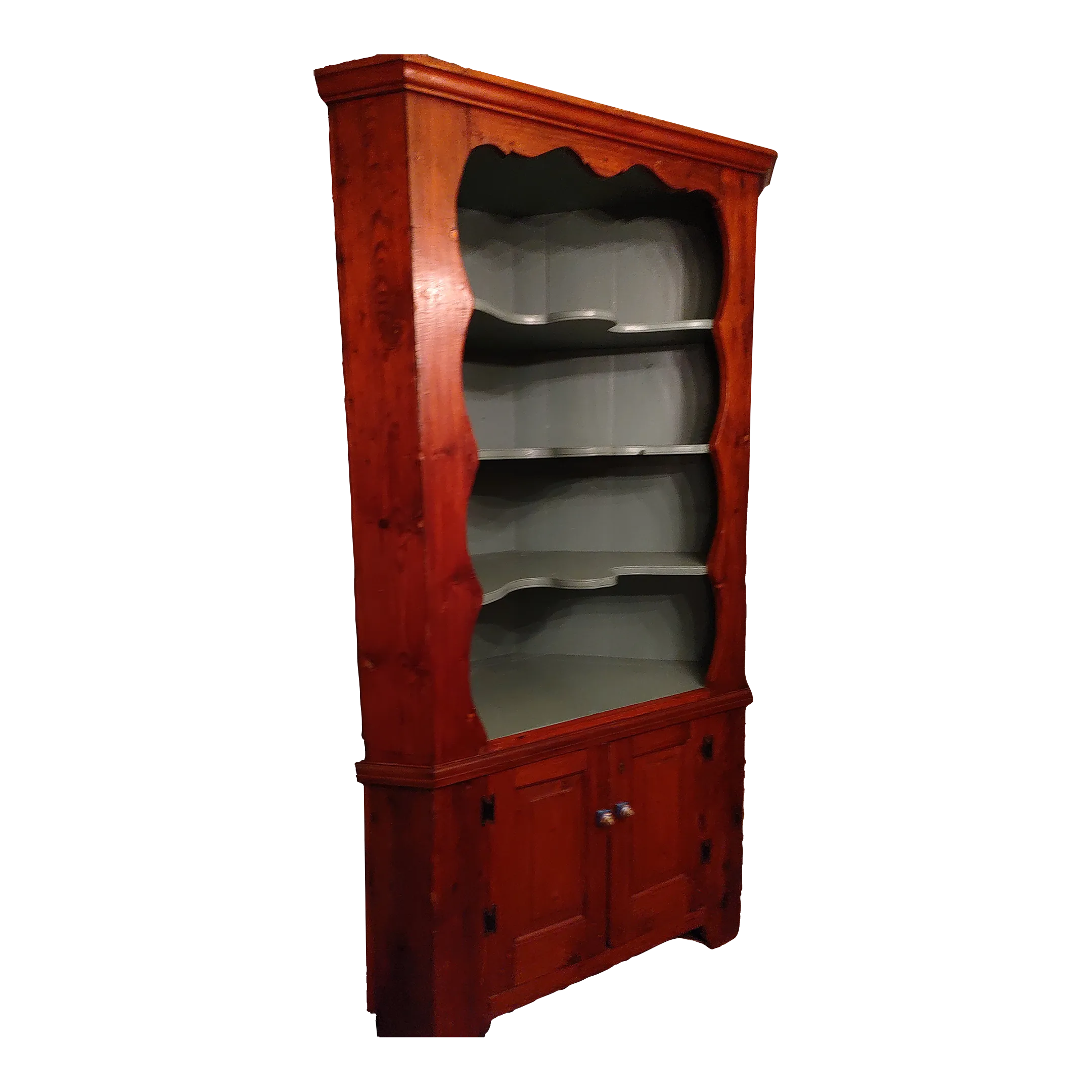 Pine corner display unit store