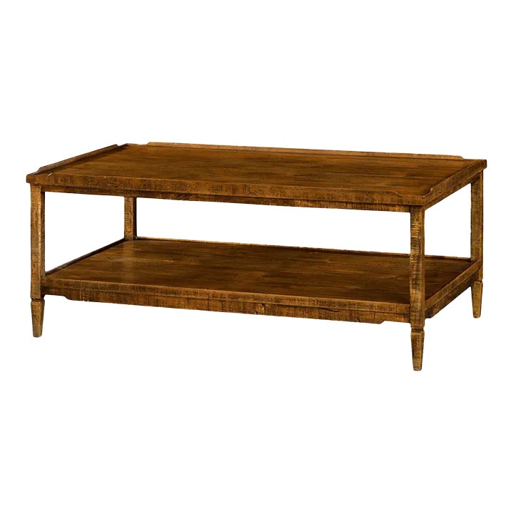 Rustic Country Coffee Table - Walnut | Chairish