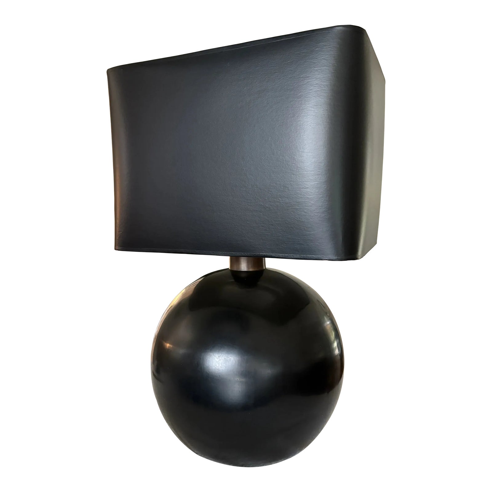 McGuire Lacquer Ball Lamp | Chairish