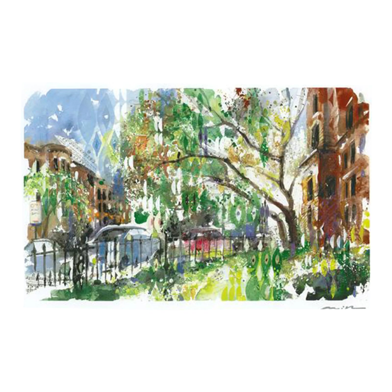 Commonwealth in Bloom, Misha Lenn Screen Print | Chairish