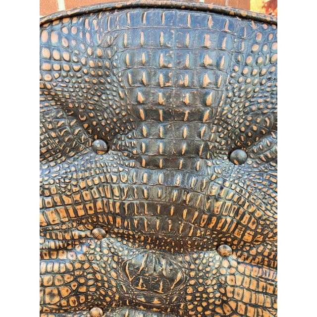 Late 20th Century Alligator or Crocodile Embossed Leather Executive ...