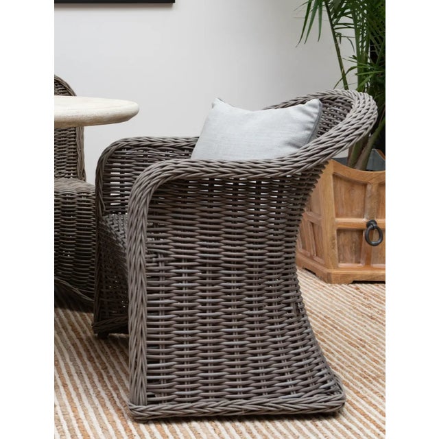 Pair of Gloster Furniture Outdoor Synthetic Wicker Dining Chairs by ...