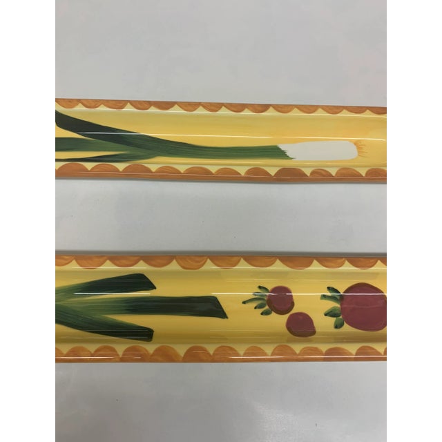 2004 Debbie Segura Tapas Serving Trays - a Pair | Chairish