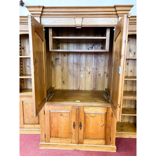 Golden Pine Armoire | Chairish