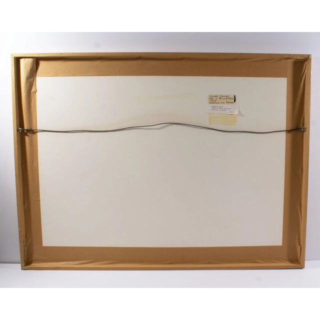 Signed 1994 “Rap in Blue and Red” Acrylic on Paper Painting by Artist ...