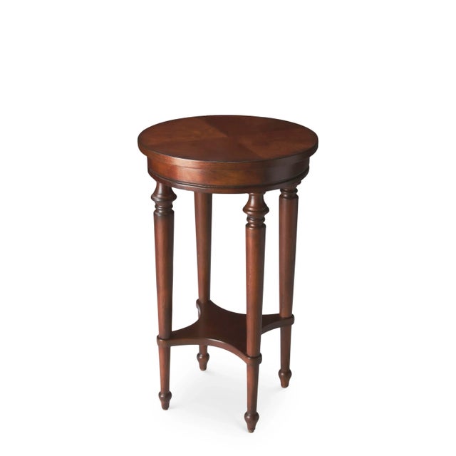 well Accent Table, Dark Brown | Chairish