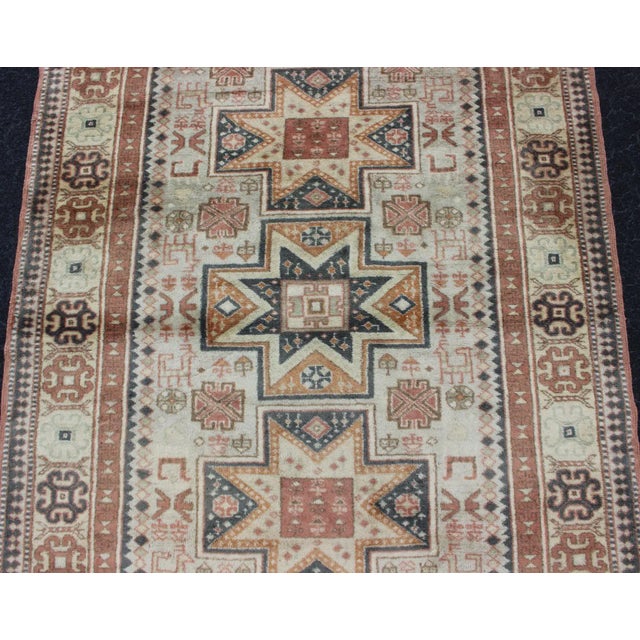 Vintage Turkish Medallion Rug With Tribal Medallion Design | Chairish