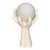 Vintage French Hand Sculpture Light | Chairish