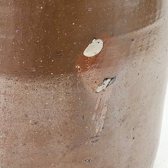 Brown Stoneware 5 Gallon Rustic Crock | Chairish
