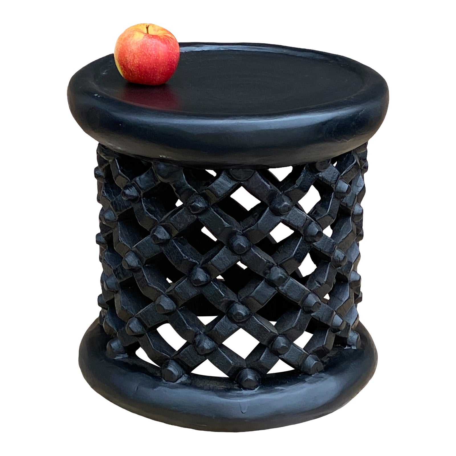 African Bamileke Wooden Spider Stool/Table 14.5" H | Chairish