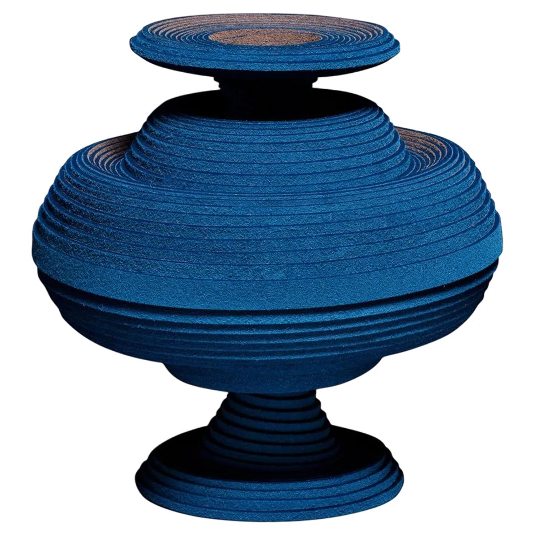 Blue Alchemy Vase by Siba Sahabi | Chairish