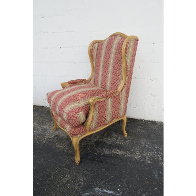 French Painted Wing Side Living Bed Room Den Chairs a Pair | Chairish