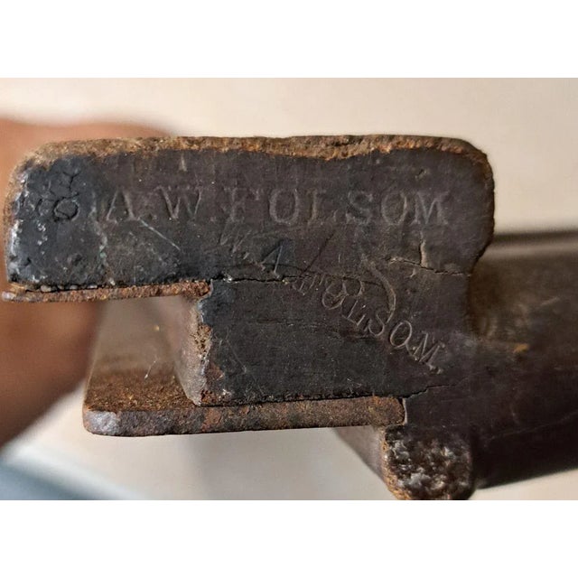 Antique 1850s A. Cumings Boston 5/16" Dado Molding Plane With Handle ...