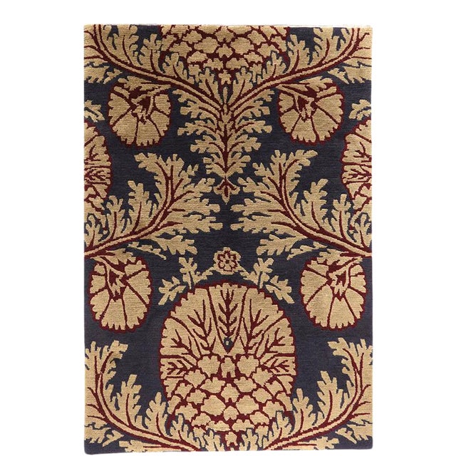 Vintage Tibetan Area Rug 3'11"×5'10" | Chairish