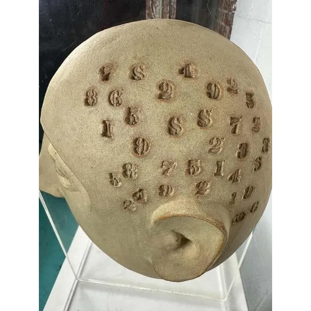 Split-Head With Numbers by David Gil for Bennington Potters | Chairish