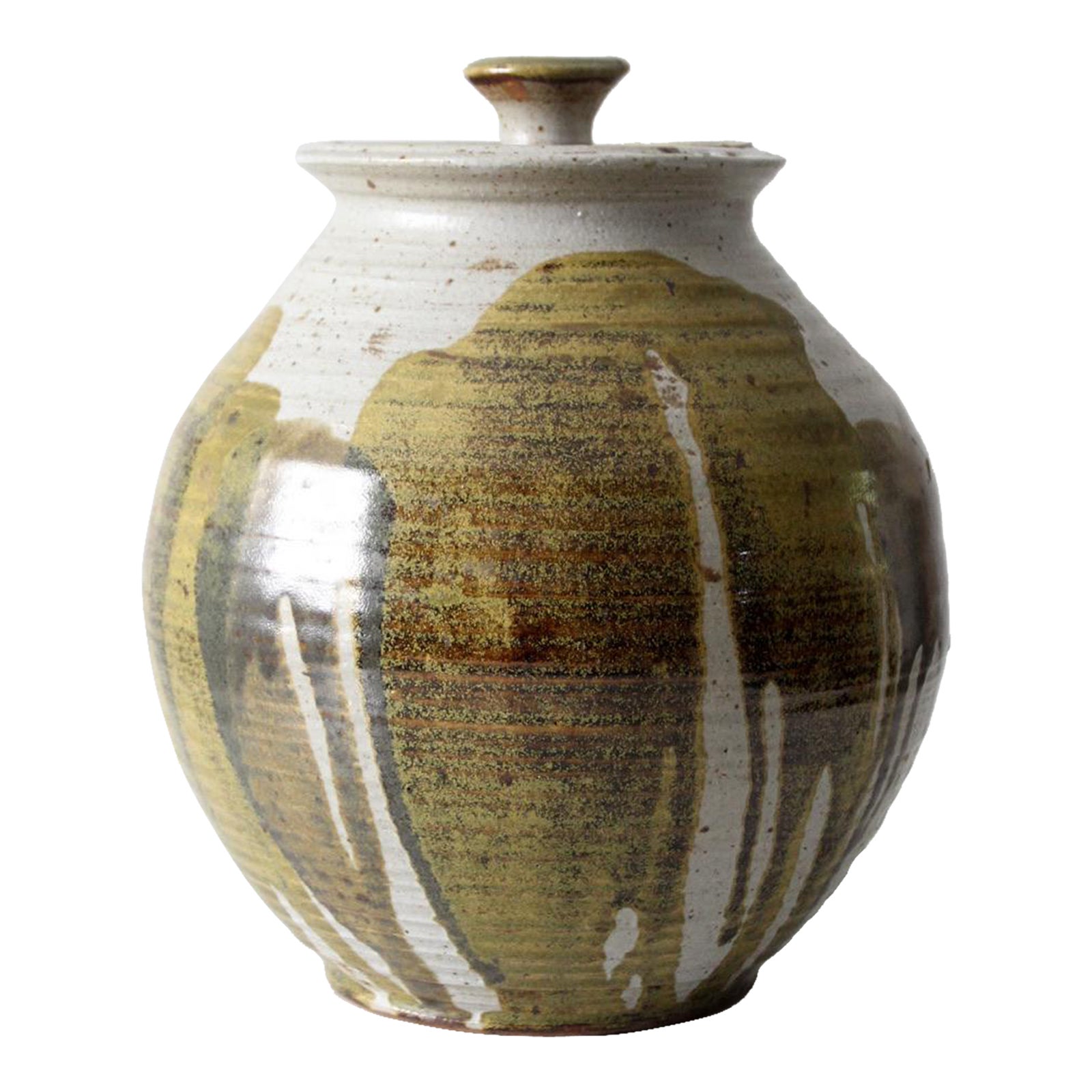 Vintage Large Studio Pottery Jar | Chairish