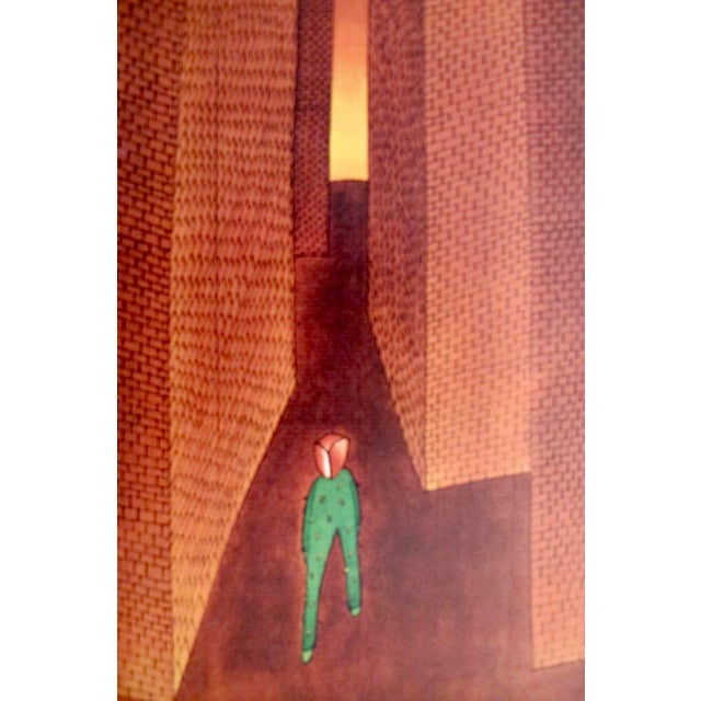 1983 Original Jean Michel Folon Surrealist French Poster, Vivre en ...
