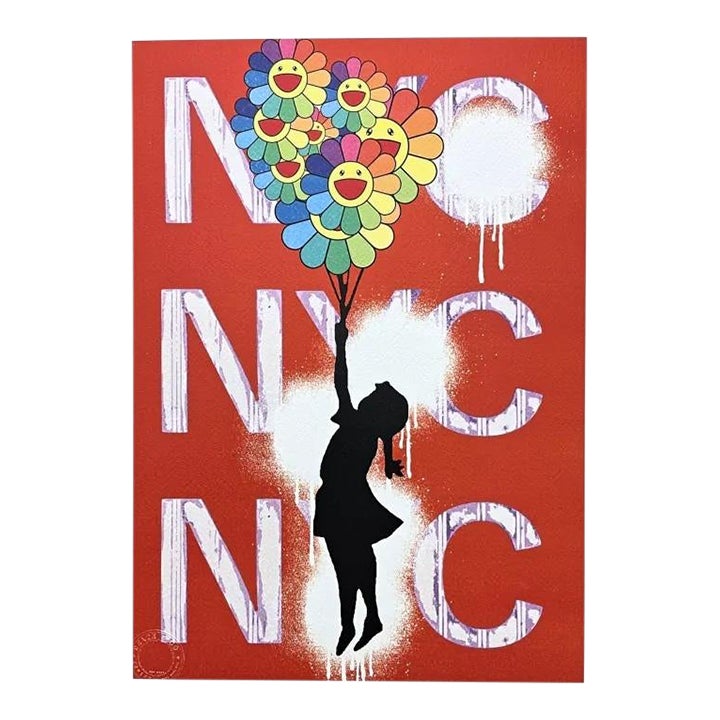 Death Nyc - Banksy Flying Balloon Girl, Nyc and Murakami - Limited ...