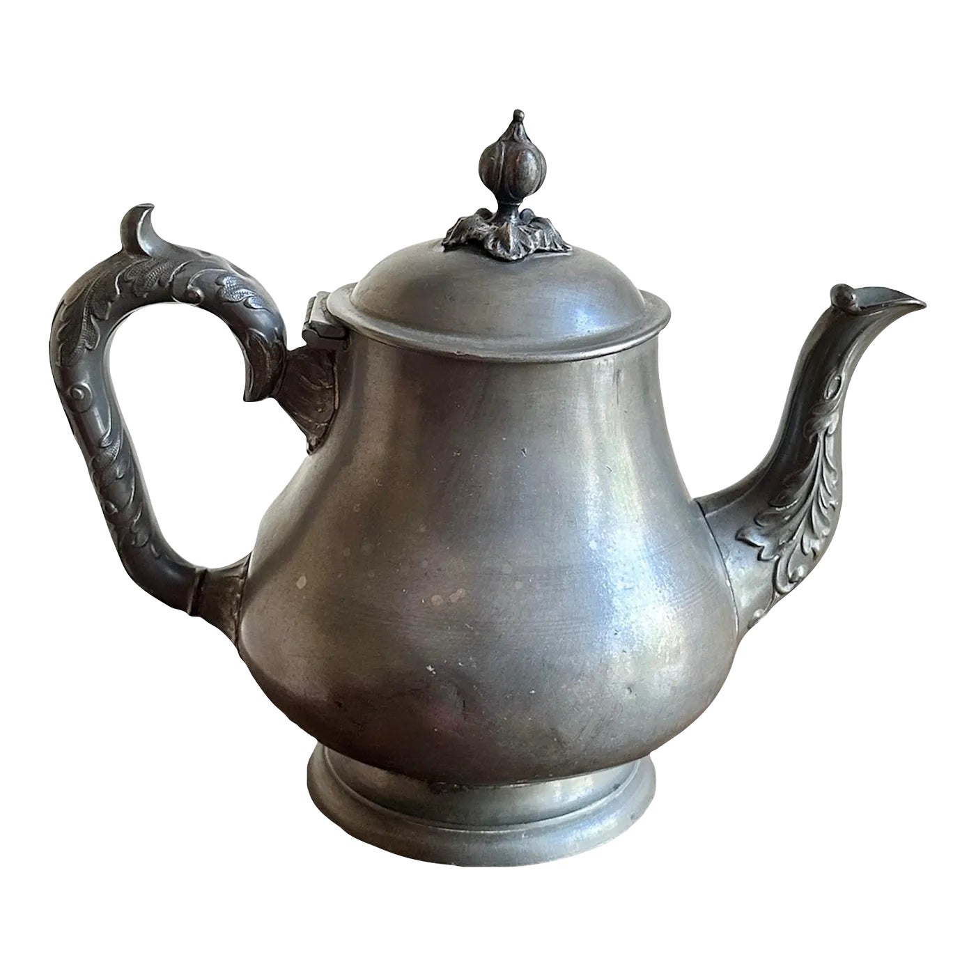 James Allan Sheffield Genuine Pewter Tea Pot, Circa Late 1700s | Chairish
