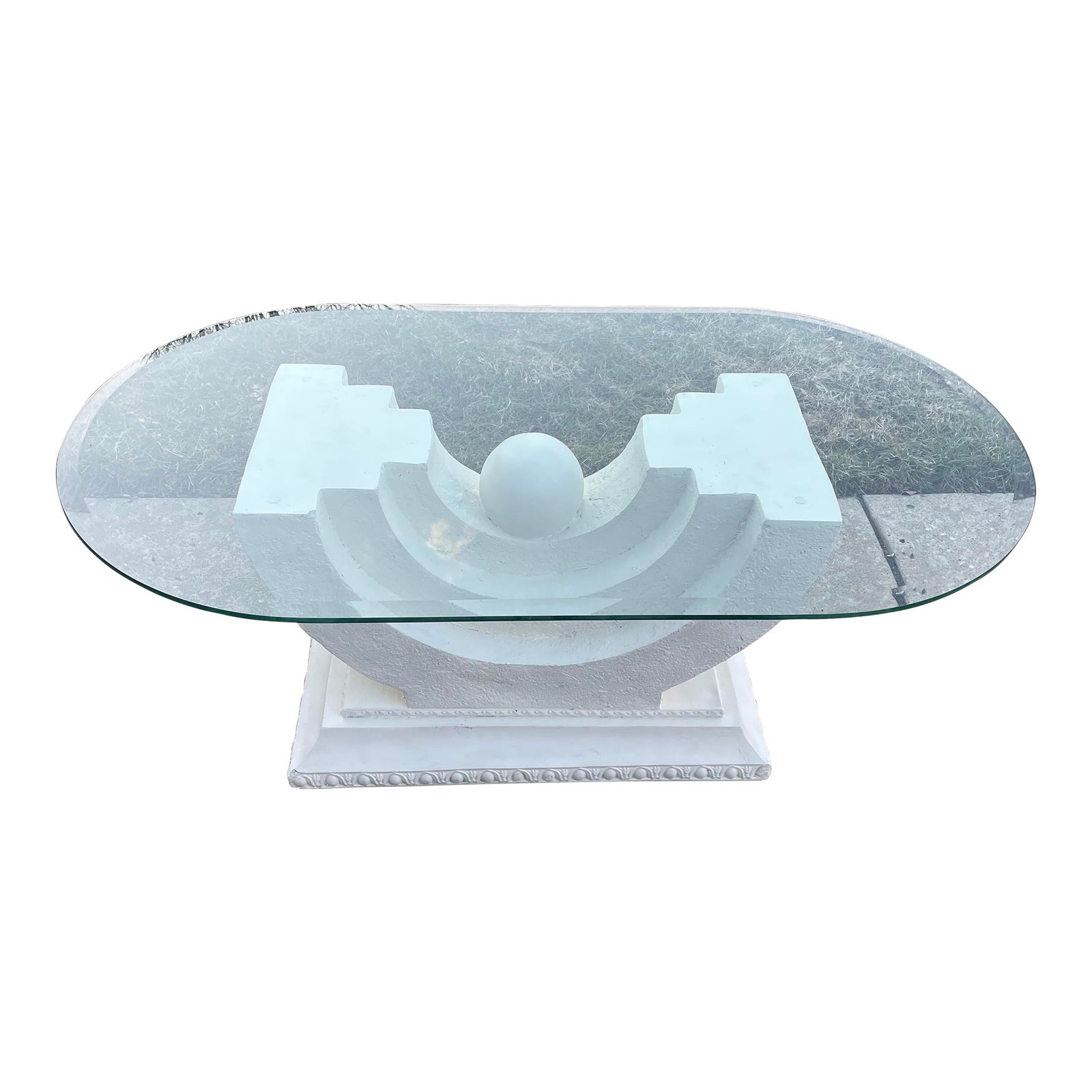 1980s Mactan Stone Coffee Table by Magnussen Ponte | Chairish