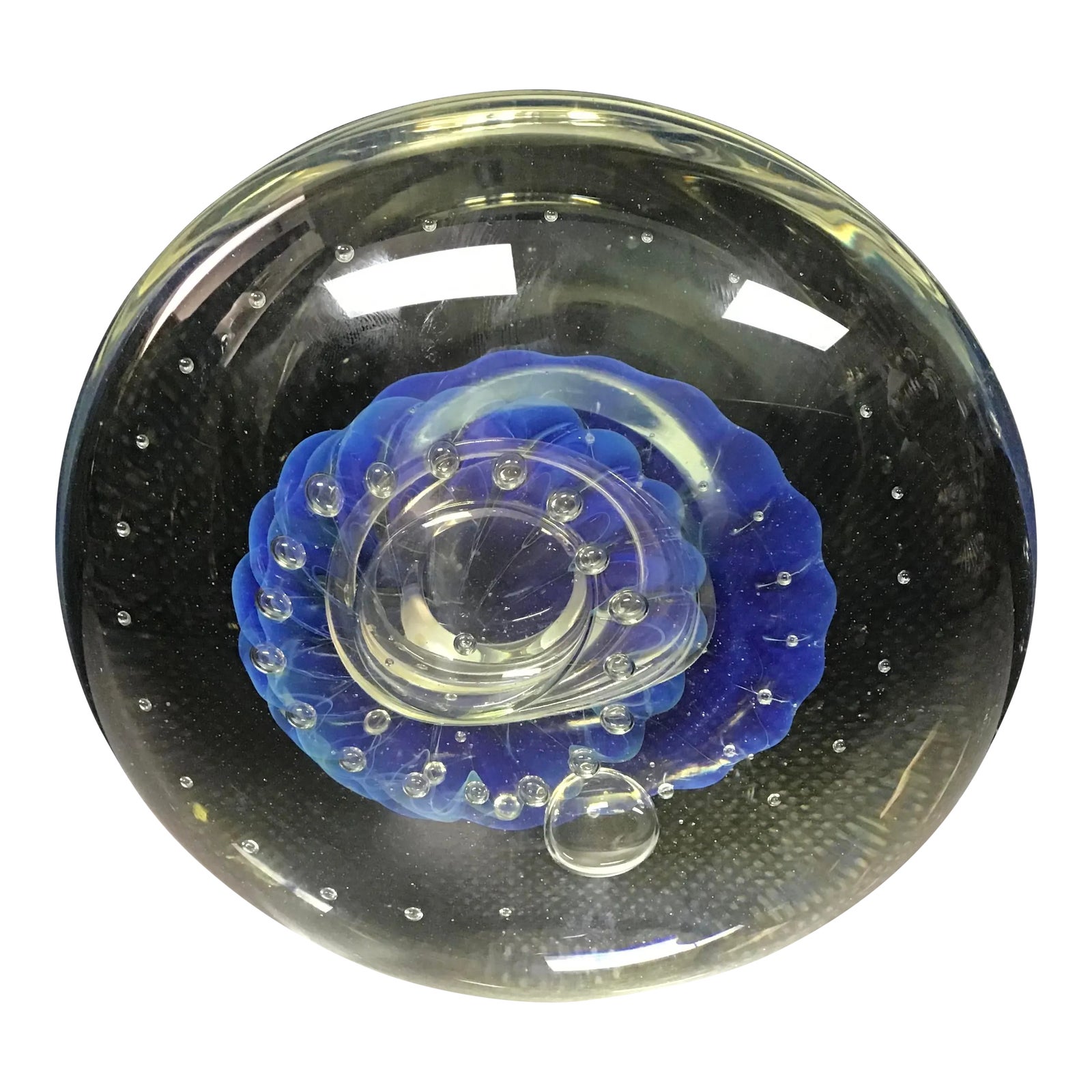 Robert Eickholt Art Glass Paperweight | Chairish