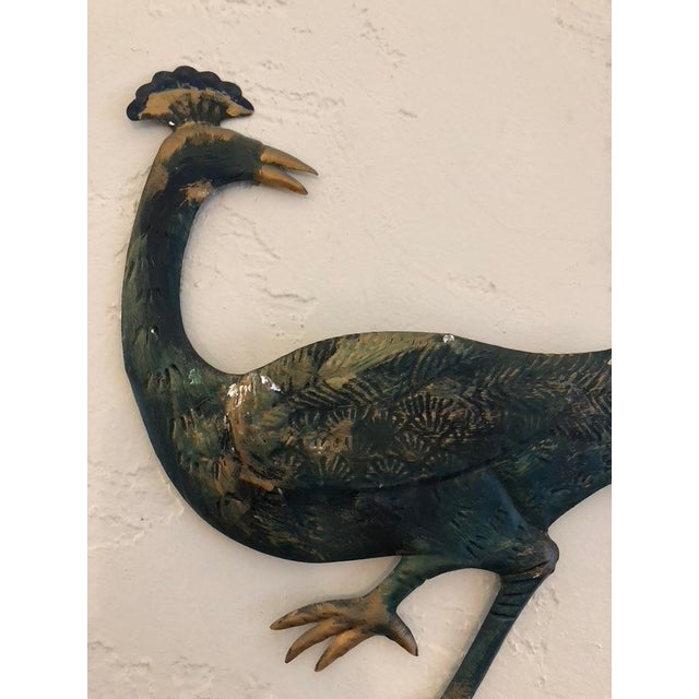 1960s Mid Century Modern Peacock Wall Decor Set Of 2 Chairish