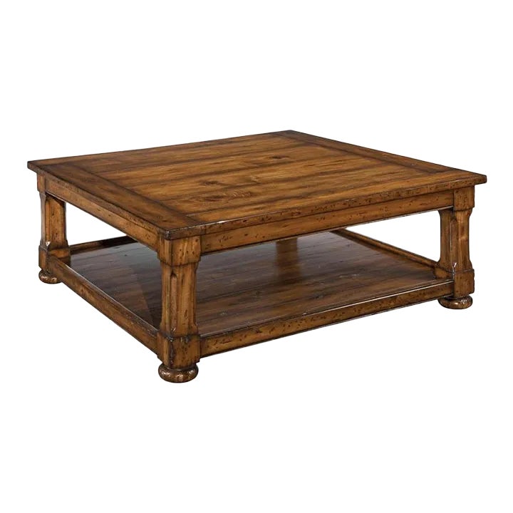 Woodbridge Furniture Tudor Cocktail Table, Normandy Finish | Chairish
