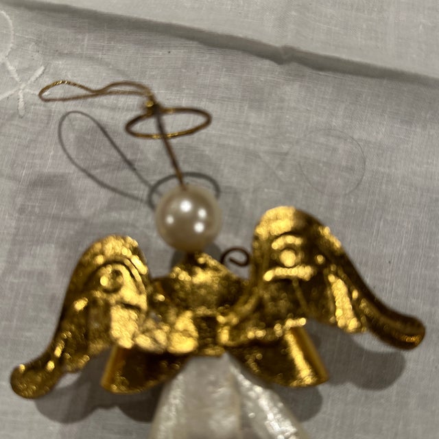 Capiz Shell Angle Christmas Ornament | Chairish