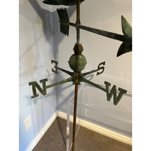 Mid 20th Century Goose Weathervane in Molded Copper | Chairish