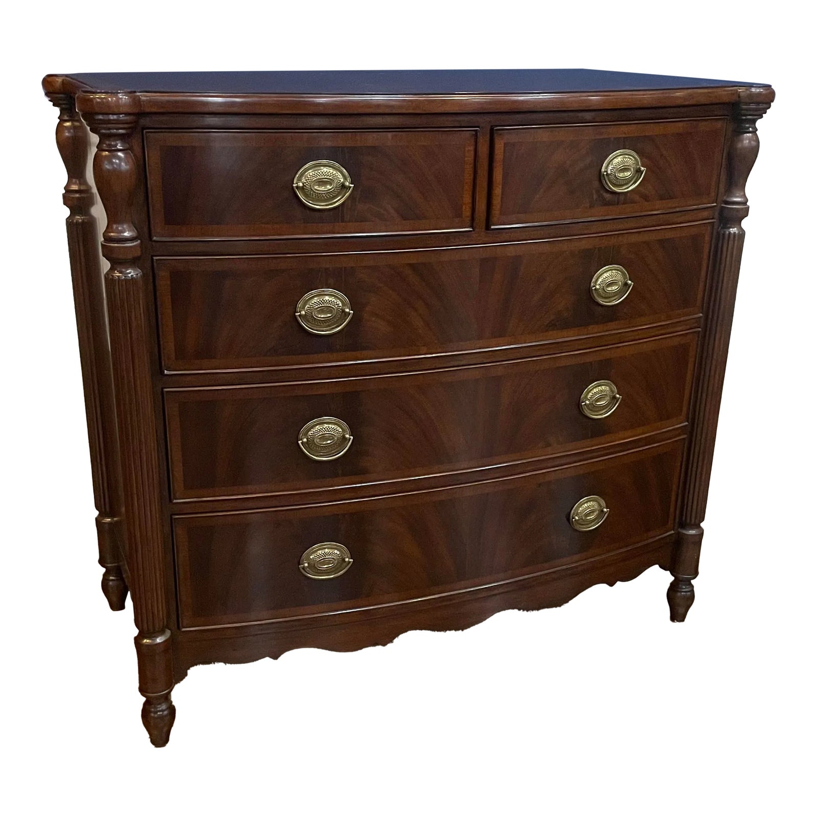 Leighton Hall Showroom Sample - Large Traditional Mahogany Chest of ...