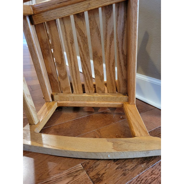 Amish Made Solid Oak Children's Rocker | Chairish