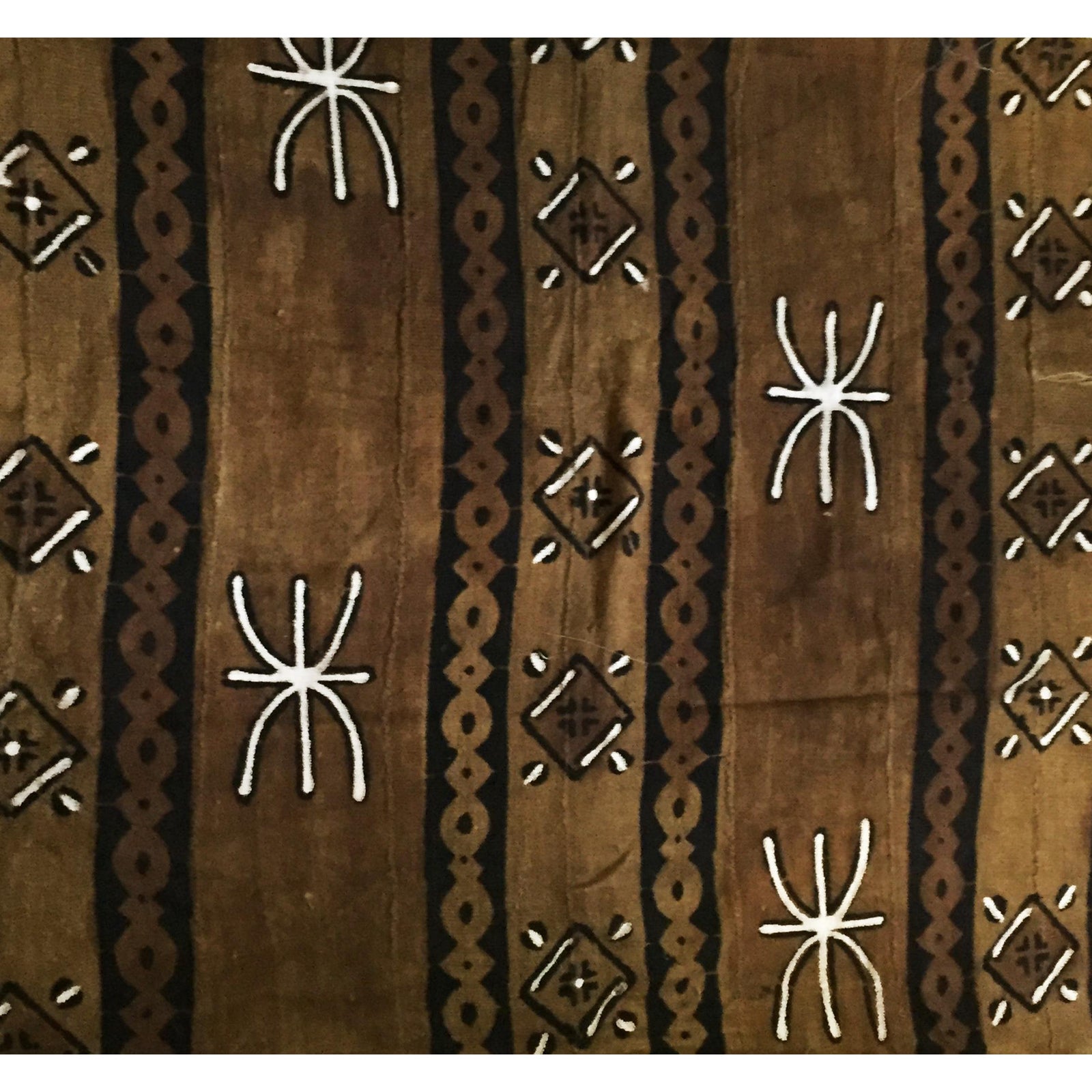 Bogolan Mali Mud Cloth Textile | Chairish