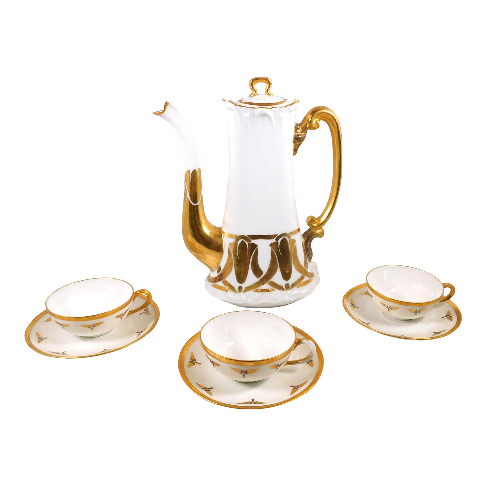 Late 18th Century Signed White and Gold Tressemanes & Vogt Limoges ...