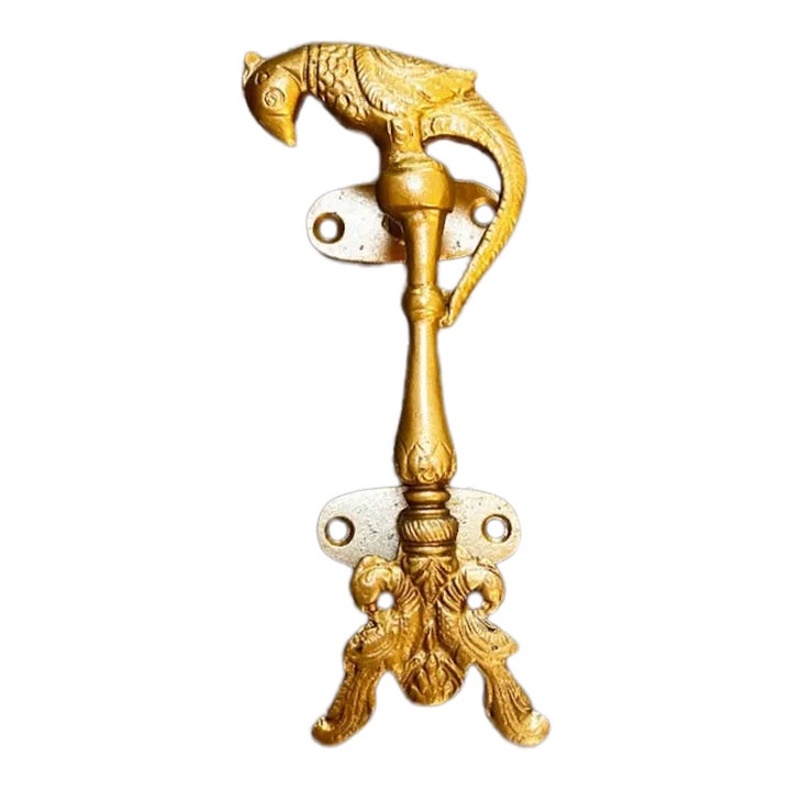 Golden Decorative Bird Door Handle | Chairish