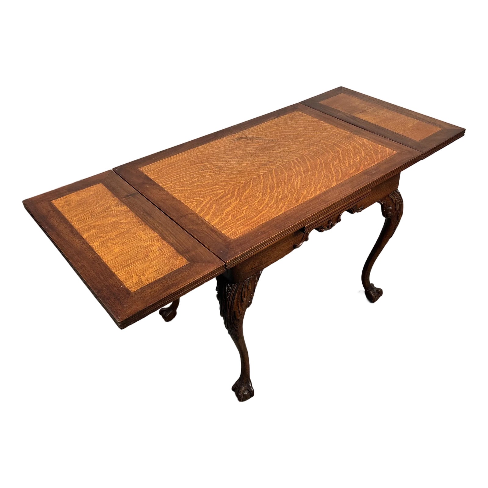 Expanding Chippendale-Style Side Table | Chairish