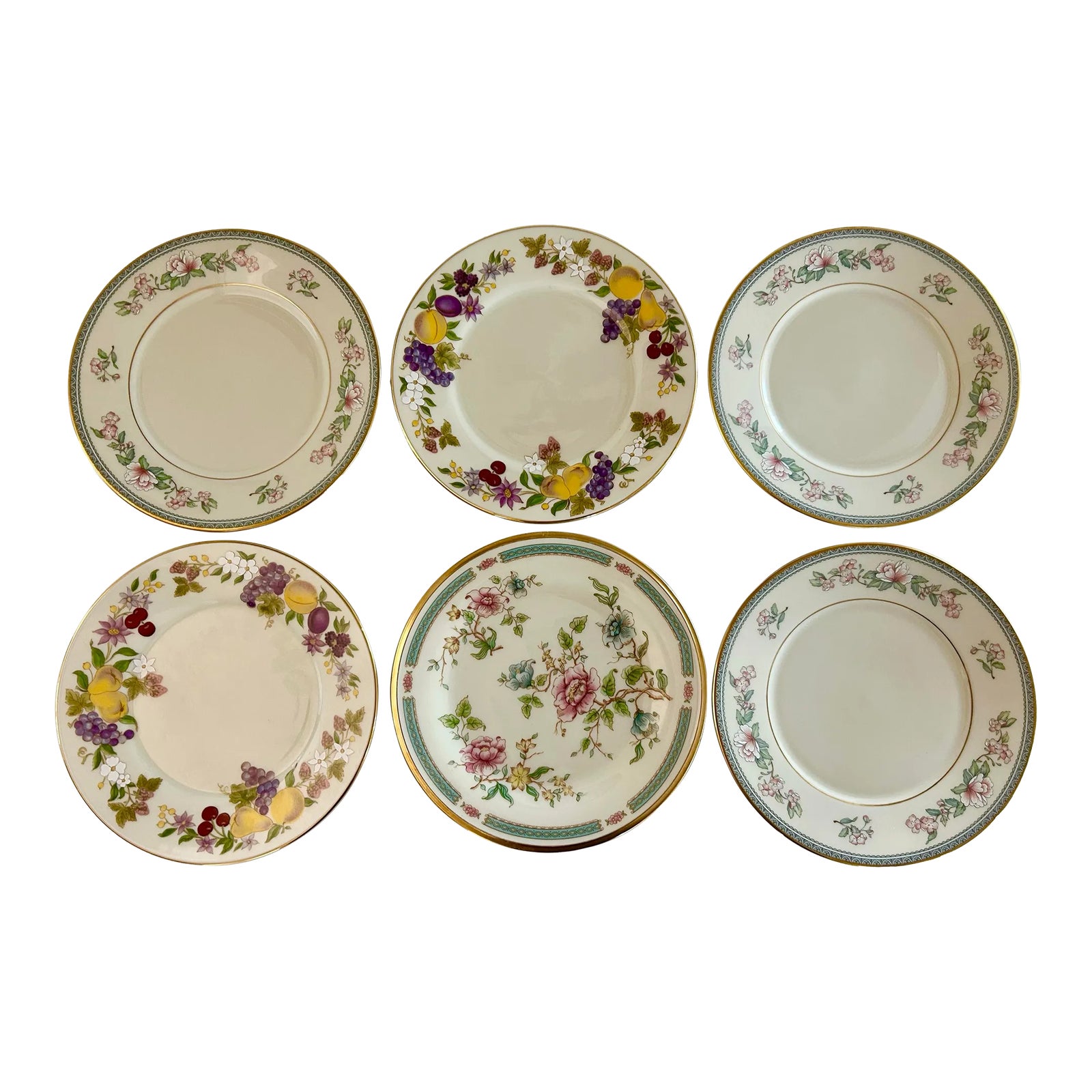 Vintage Lenox Plates - Set of 6 | Chairish