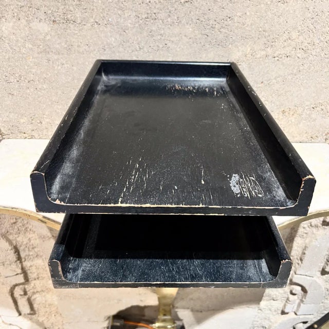 1960s Peter Pepper Products Double Letter Office Tray | Chairish