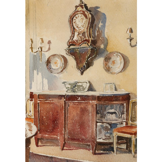 Watercolor Interior Painting | Chairish