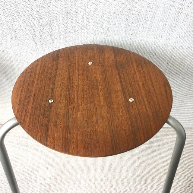 Restored Tripod Dot Stools | Pair | Chairish