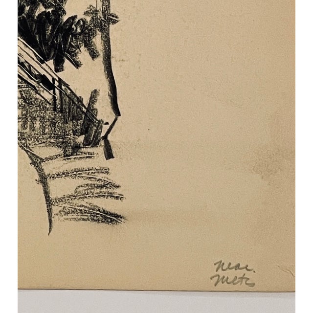 Norman Kent Mentz New York Covered Bridge Drawing | Chairish