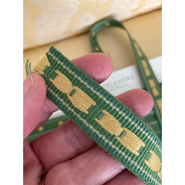 Samuel & Sons Domas Passementerie Dotted Braid Kelly Green Fabric Trim ...