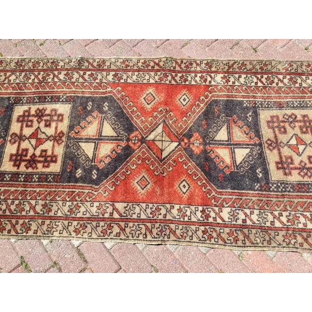 Vintage Turkish Rug Runner, 41" X 142" | Chairish