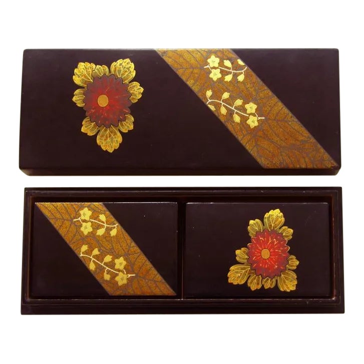 1950s Japanese Nested Lacquer Boxes - 3 Pieces | Chairish