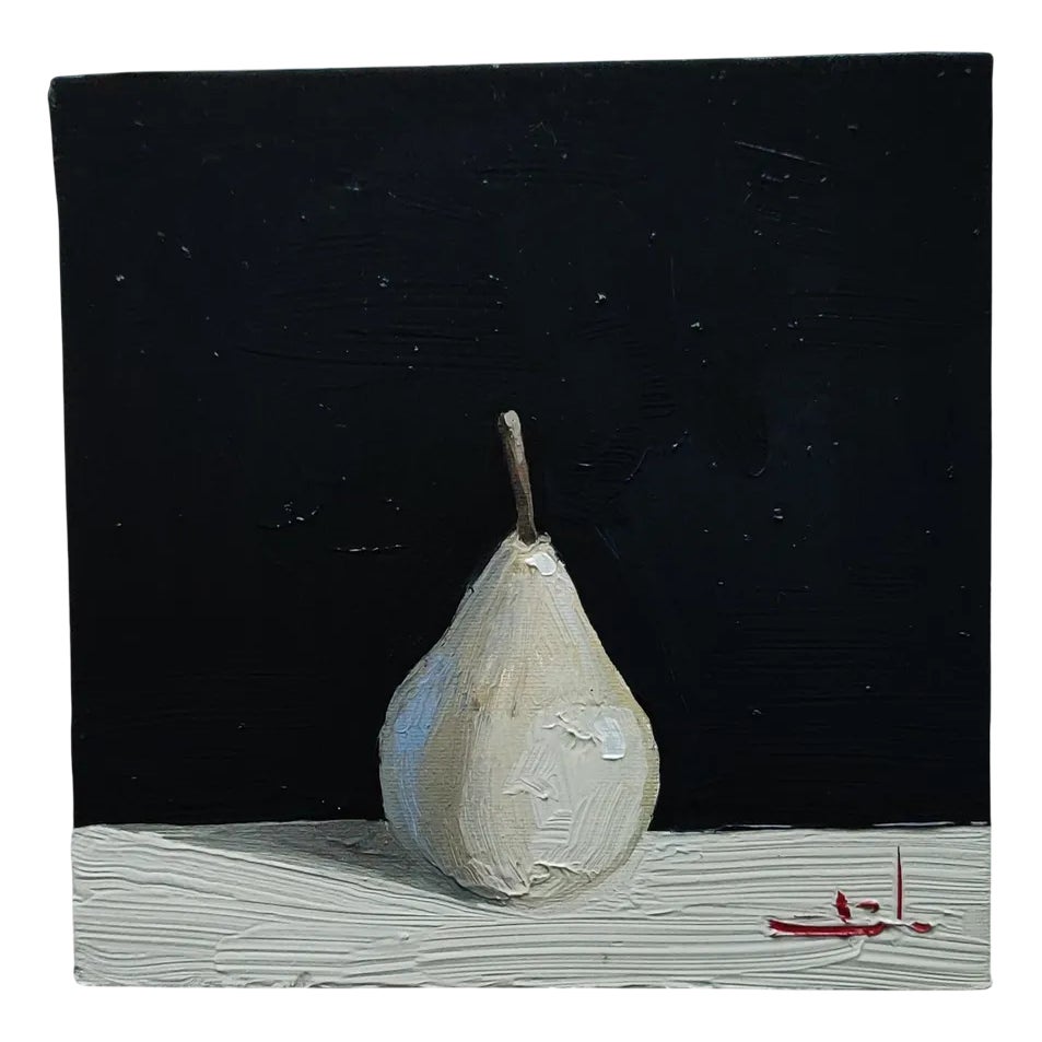 Vivek Mandalia, Pear, Oil on Canvas | Chairish
