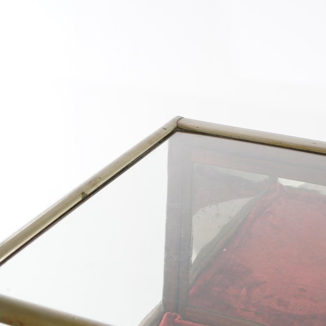 Antique Nickel Plated Country Store Counter Top Display Case by FH ...