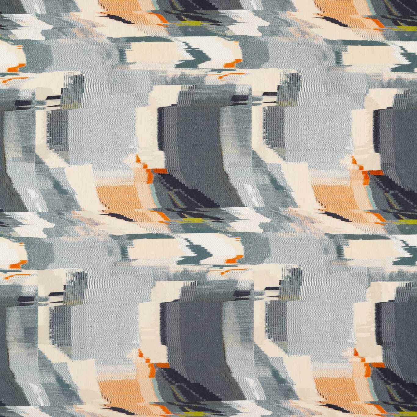 Harlequin Perspective Fabric in Slate/Sedona | Chairish