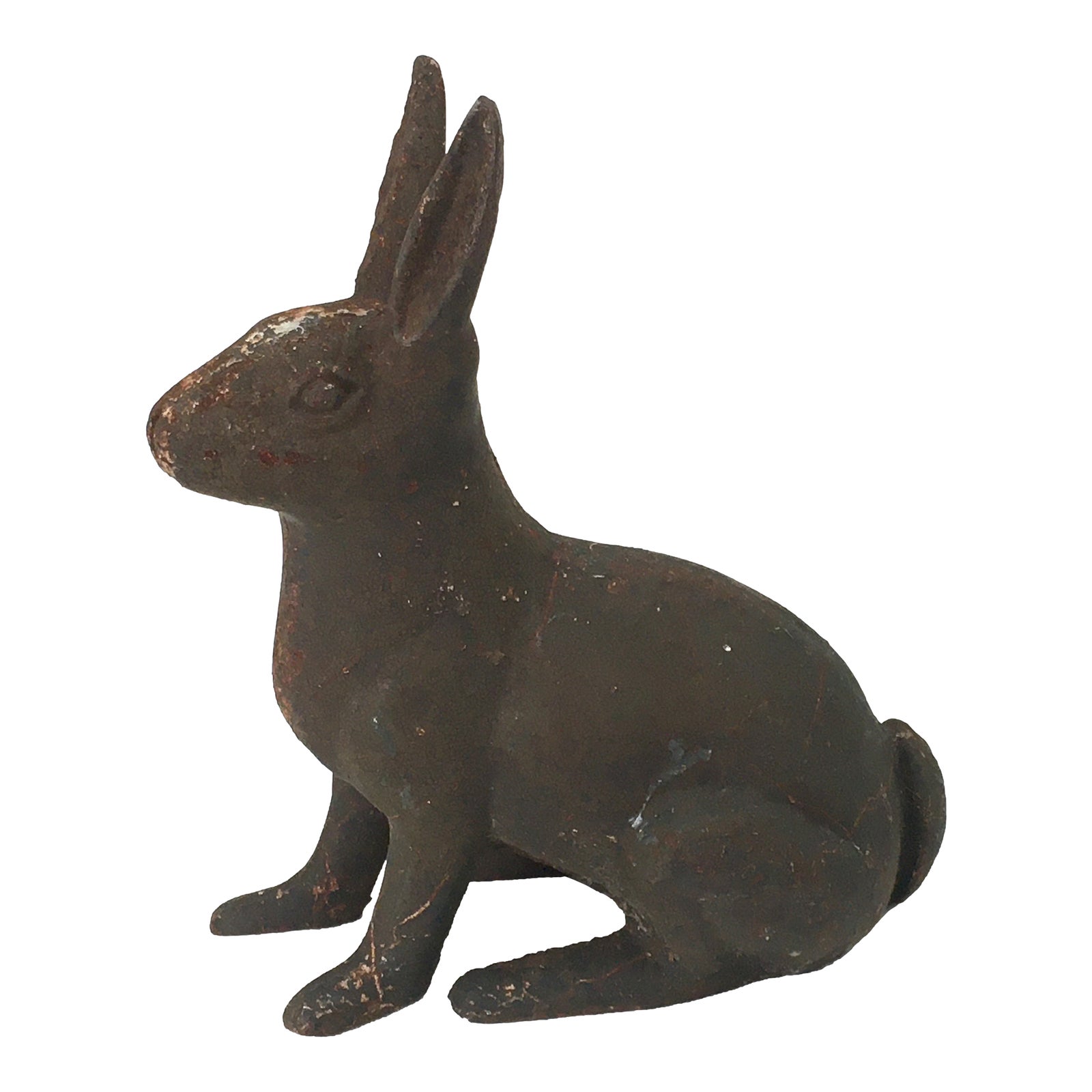 Antique American Naturally Rustic Aged Heavy Cast Iron Figurative ...