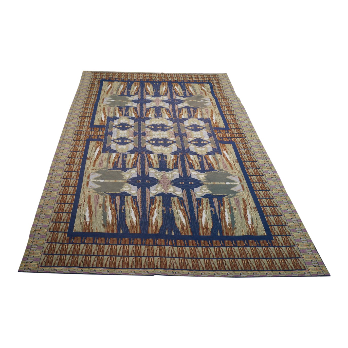 Geometric Needlepoint - 8′4″ × 6′4″ | Chairish