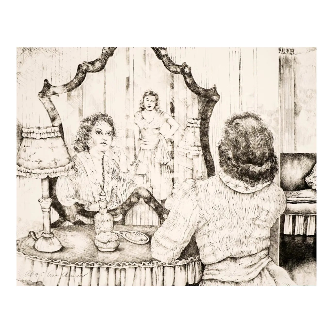 1990 Ann Chernow Seems Like Old Times Lithograph | Chairish